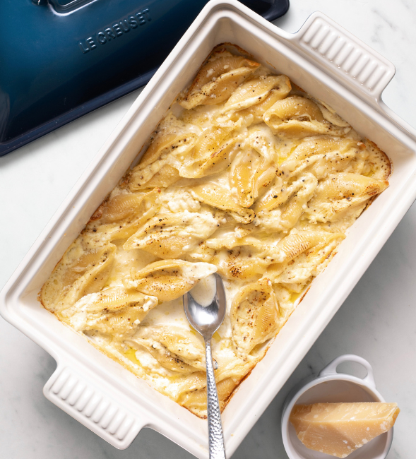 Cacio e Pepe Stuffed Shells | Le Creuset®